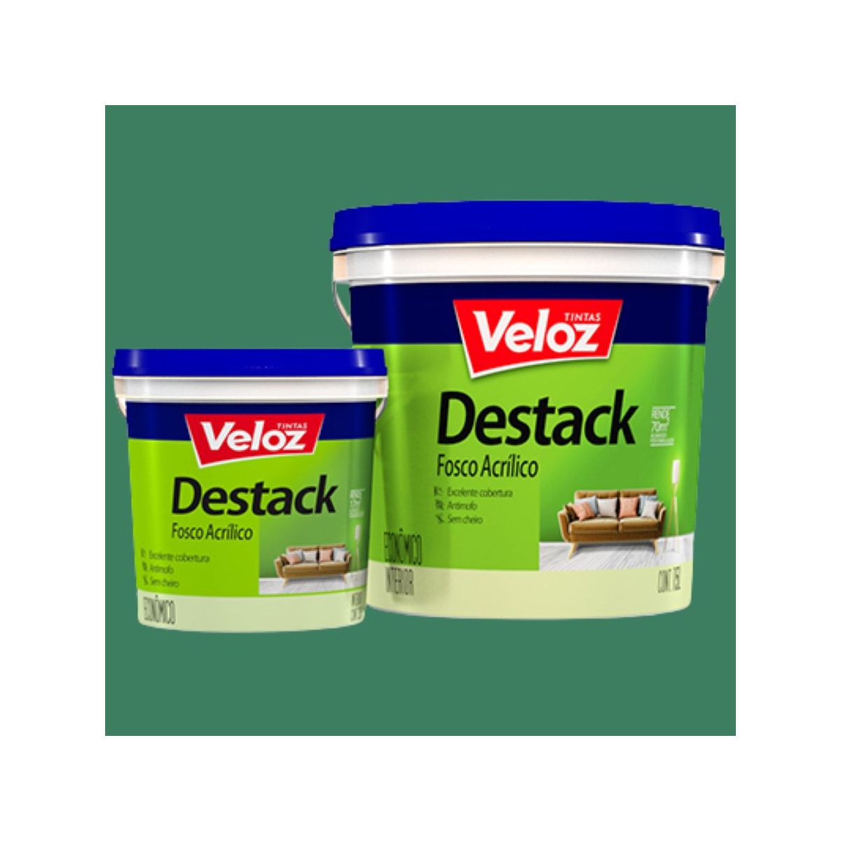Destack Acril. Veloz 15l Vd Floresta 019933 - Loja diCasa